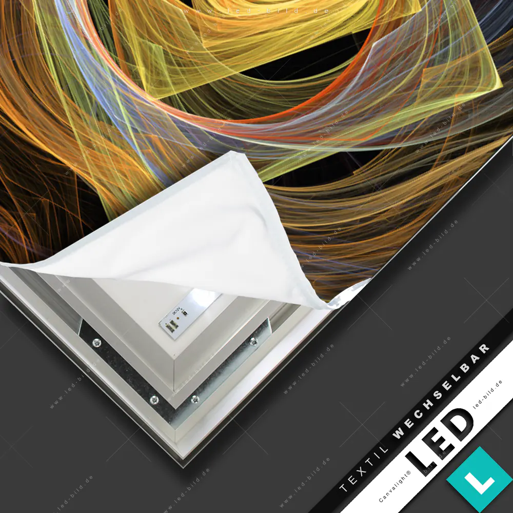 Canvalight® TEX LED-Bild Lichtkunst | Muster - Texturen | Hochformat ...