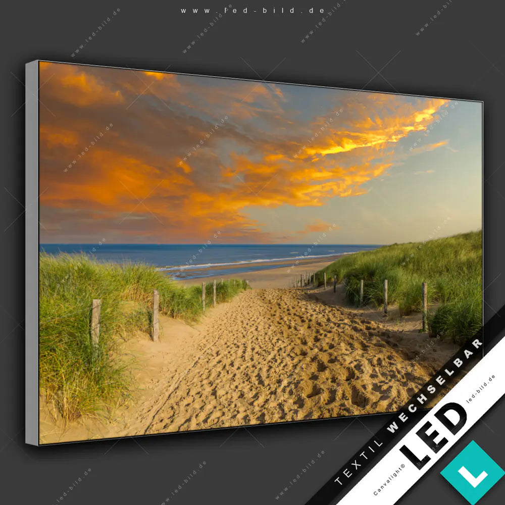 Canvalight® LED-Bild 💚 Nordseeküste | Landschaften, Strand - Meer ...