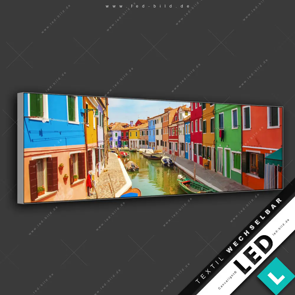 Canvalight® LED-Bild Vaporettos Venedig | Architektur - Gebäude, Städte ...