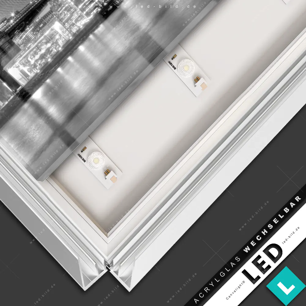 LED Glasbild Canvalight® DIA Metropole der Träume | Städte - Skylines ...