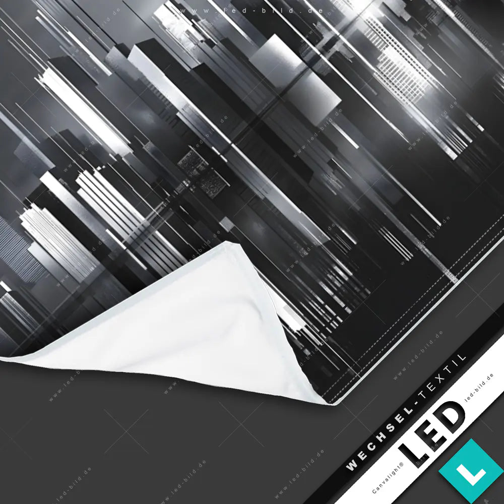 Wechsel-Textil 💚 Urbaner Minimalismus | LED-Bild Canvalight® TEX ...
