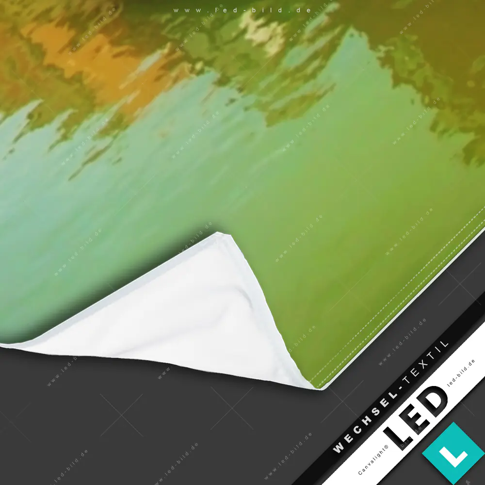 LED-Wechsel-Bild Canvalight® TEX Vaporettos Venedig | Architektur ...